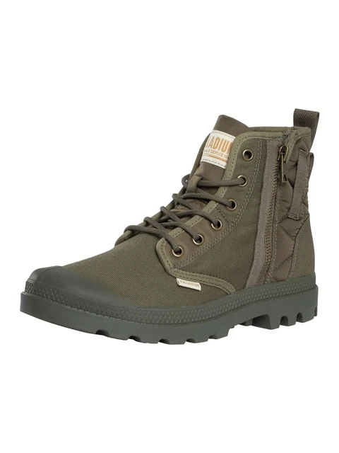 PALLADIUM MEN'S PAMPA Detroit Zip Boots, Green £52.95 - PicClick UK
