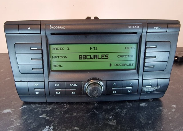 SKODA OCTAVIA RADIO cd player stereo Head Unit 1Z0035161B $64.85 - PicClick
