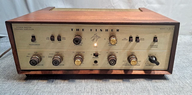 VINTAGE 1960'S THE Fisher Master Control Amplifier Model X-101-B ...