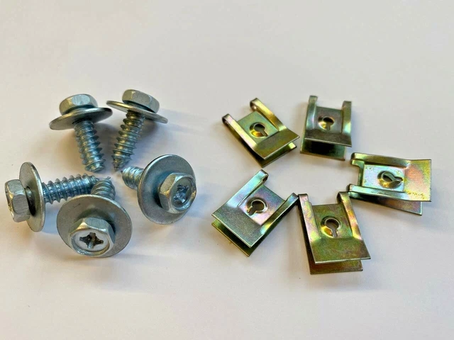 AUDI PANEL ENGINE Cover Undertray Metal Torx Screw Speed Spire Nut ...