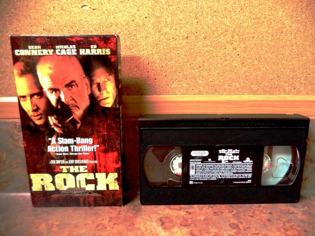 THE ROCK (VHS 1997) Nicolas Cage, Sean Connery, Ed Harris, Michael ...