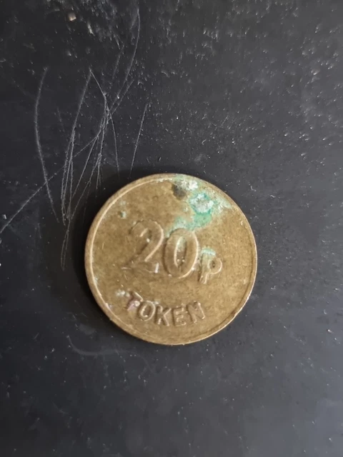 VINTAGE BRASS JAM 20p TOKEN circa 1980’s for JPM (Automatic Machines ...