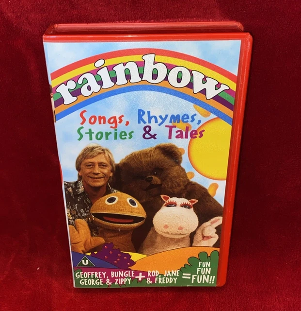 RAINBOW: SONGS, RHYMES, Stories And Tales. PAL VHS Video Tape £10.00 ...