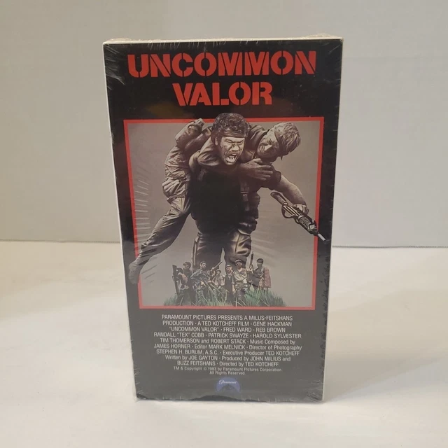 UNCOMMON VALOR VHS Gene Hackman, Fred Ward, Patrick Swayze; Kotcheff ...