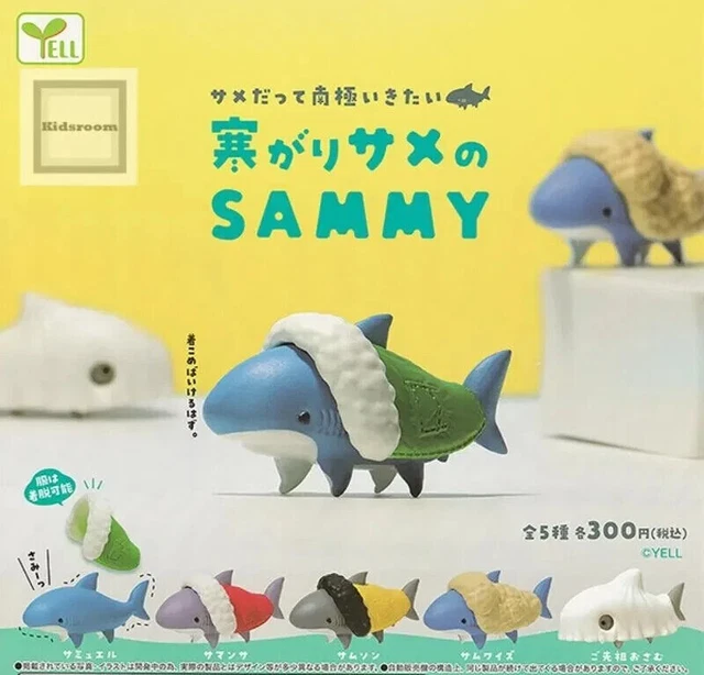 LO SQUALO FREDDO SAMMY Mascot Capsule Toy 5 tipi Set completo Gacha ...