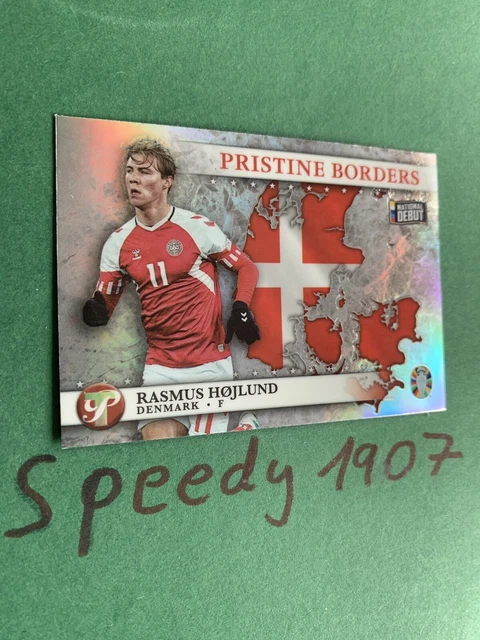 TOPPS PRISTINE BORDERS Road To UEFA Euro 2024 Hojlund Denmark #PB-RH ...