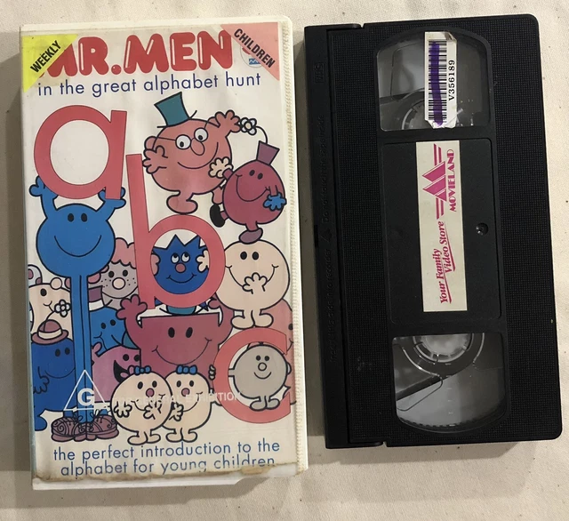 MR MEN THE Great Alphabet Hunt Vintage VHS Video Ex-rental $10.00 ...