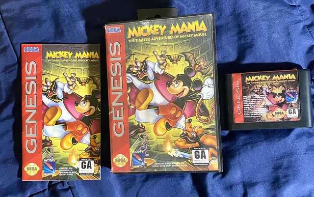 SEGA GENESIS 1994 Mickey Mania The Timeless Adventures of Mouse - CIB ...