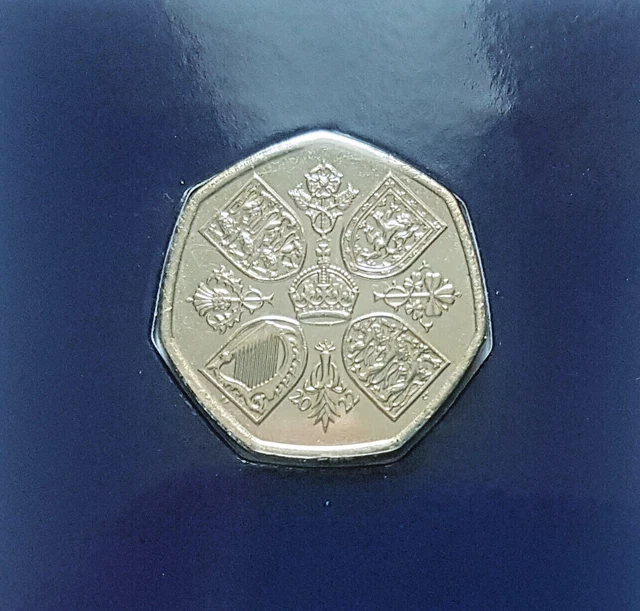 2022 UK 50P King Charles Iii - Queen Elizabeth Ii Memorial Fifty Pence ...