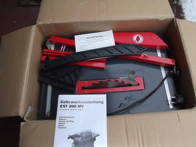 TISCHKREISSÄGE, &ROTWERK EST 200MV" mit Gehrungsschnitt EUR 22,60 ...