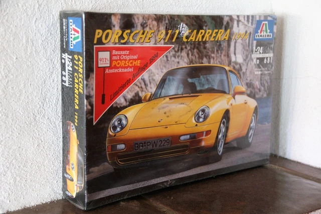 ITALERI &PORSCHE 911 CARRERA" mit original Porsche Anstecknadel 1994 ...