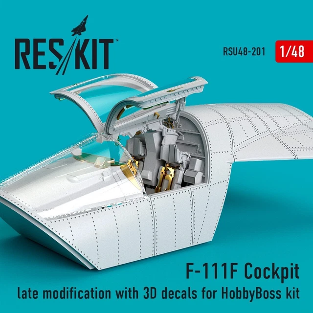 RESKIT 1/48 F-111F Cockpit late modification with 3D decals RSU48-0201 EUR 63,07 - PicClick IT