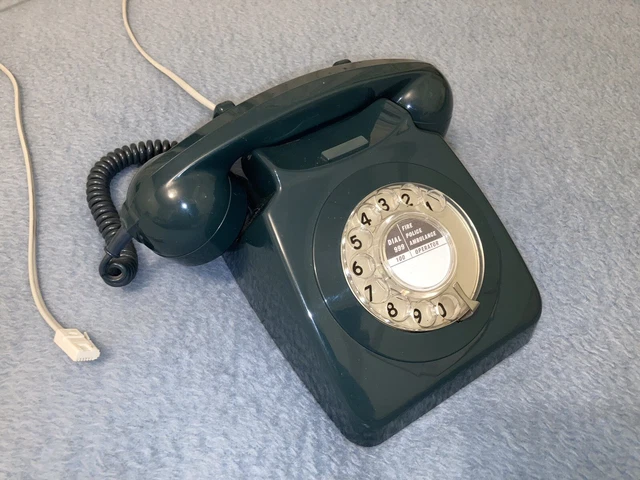 VINTAGE GPO 746F Concord Blue Dial Telephone Converted & Working £30.00 ...