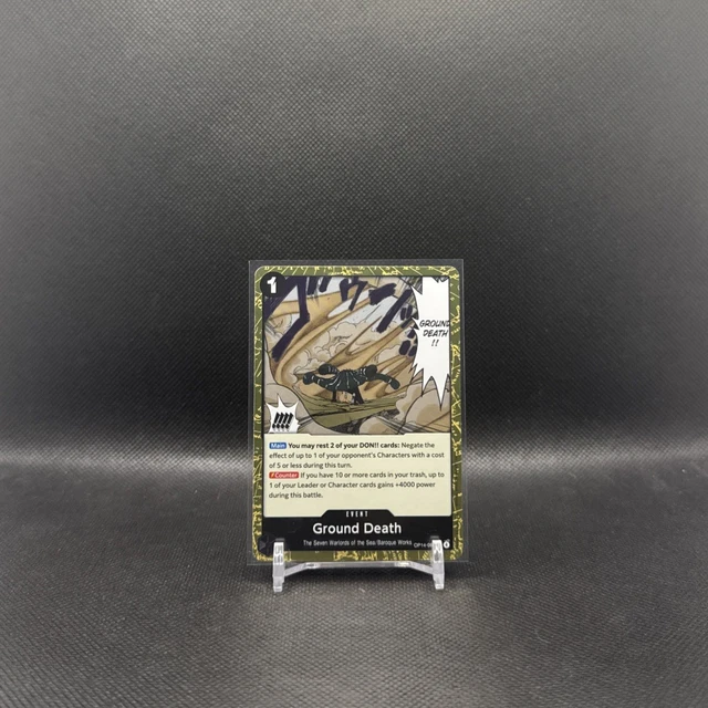 ONE PIECE TCG Ground Death OP14-096 The Azure Sea's Seven Foil Rare £4. ...