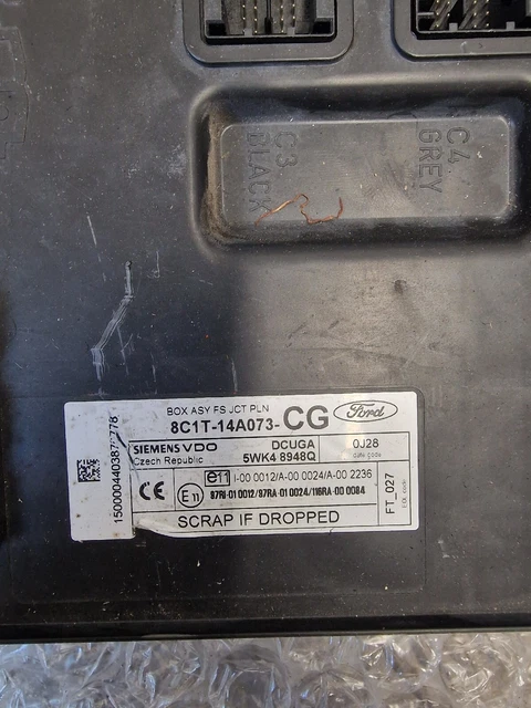 FORD TRANSIT BCM Body Control Module 8C1T-14A073-Cg £80.00 - PicClick UK