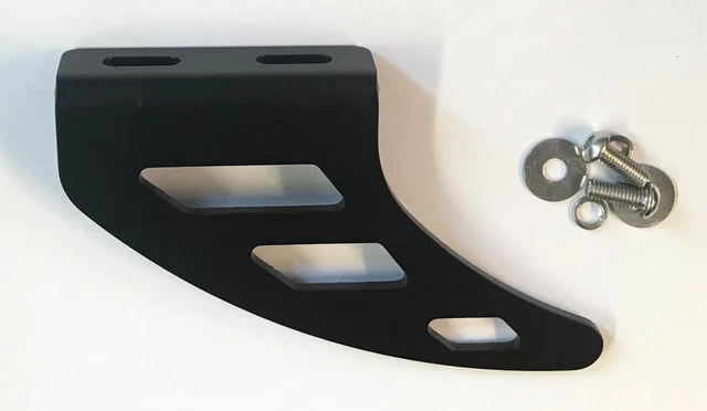MOTORCYCLE SHARK FIN Black Aluminium Chain Toe Guard Kawasaki ZX10R ...