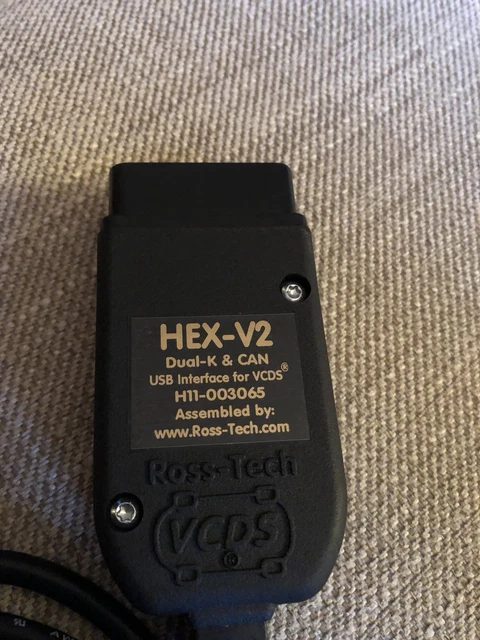 GENUINE ROSS-TECH VCDS HEX-V2 USB Interface Dual-K And CAN H10-000000 ...