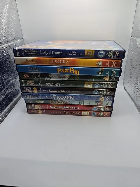 DISNEY KIDS DVD Bundle Job Lot 10x Movies Films Animation Children's ...