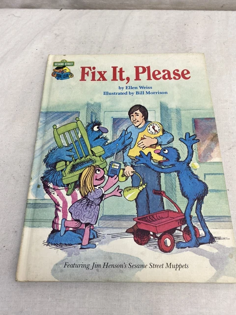 VINTAGE SESAME STREET Children’s Book “Fix It, Please” Copyright 1980 £ ...