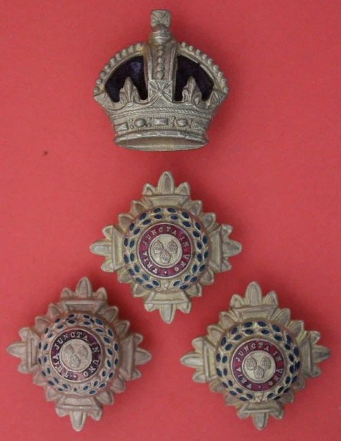 VINTAGE BRITISH ARMY Brigadier's Rank King's Crown & Pip Badges g £15. ...