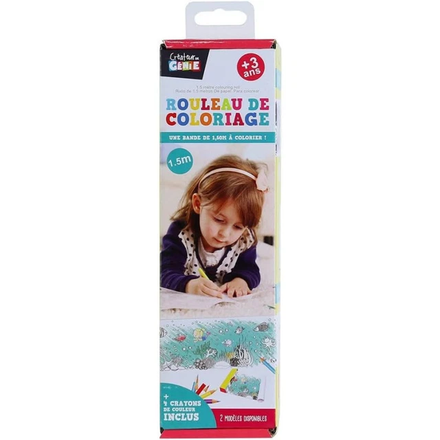 COLORIAGE - GRAND format - Papier - 1,50m à colorier - Enfant - Inclus ...
