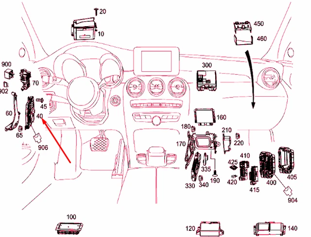 NEW MERCEDES BENZ C W205 Front Sam Control Unit A2059002314 Genuine £ ...
