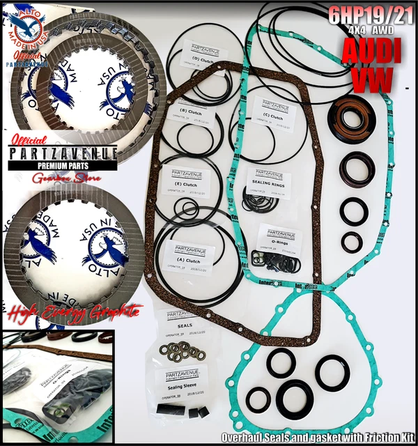 GEARBOX OVERHAUL FRICTION Seals Gasket Kit Zf 6Hp19 6Hp21 Audi Vw Type ...