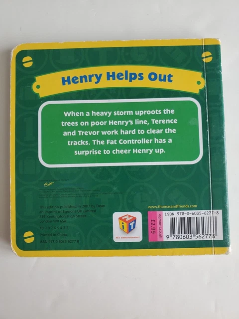 THOMAS & FRIENDS - Henry Helps Out Board Book $5.00 - PicClick CA
