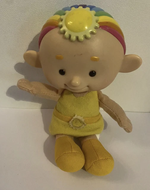CLOUDBABIES RARE BABA Yellow 7" Soft Toy Doll Vinyl Head Rainbow 2012 £ ...