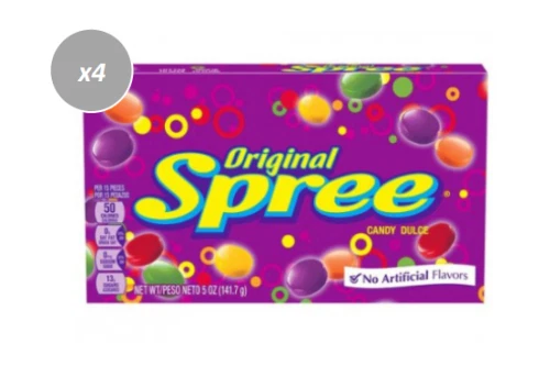 903181 4 X 141.7g BOXES ORIGINAL SPREE CANDY SWEET AND TANGY KICK IN ...