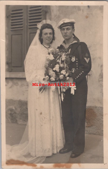 FOTO, WK2, PORTRAIT, Matrose der Kriegsmarine mit E.K. (N)50942 EUR 9 ...