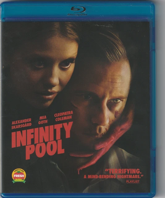 INFINITY POOL (2023 BluRay) Alexander Skarsgard, Mia Goth, Includes ...