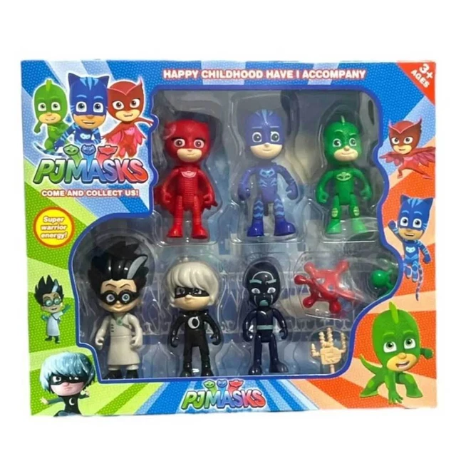 9 PIECES PJ Masks Action Figures Models & Accessories Gift Box Set Kids ...