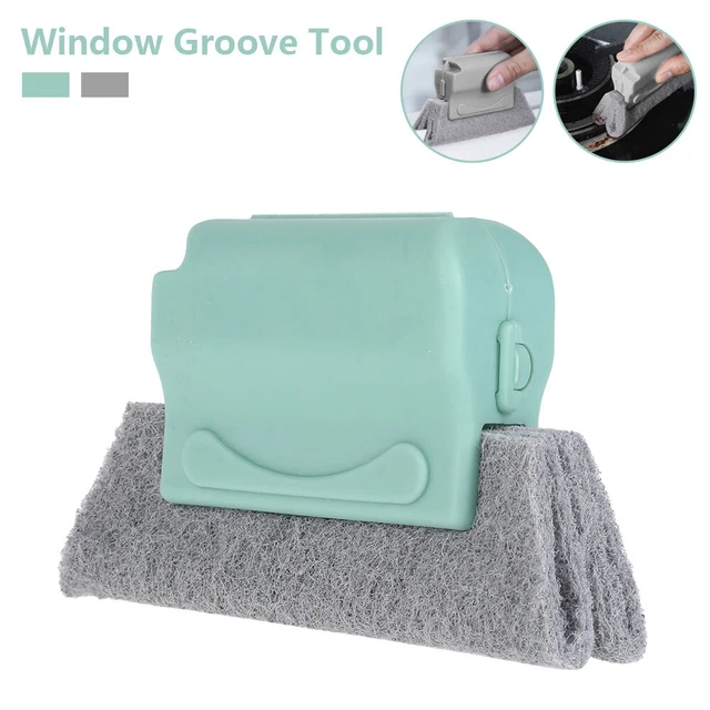 WINDOW DOOR TRACK Cleaning Brush Gap Groove Clean Tool Dust Cleaner ...