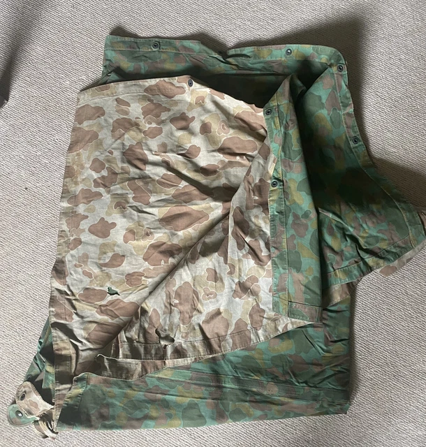 WW2 US USMC Marine Original Poncho Reversible Camouflage Original 2nd ...