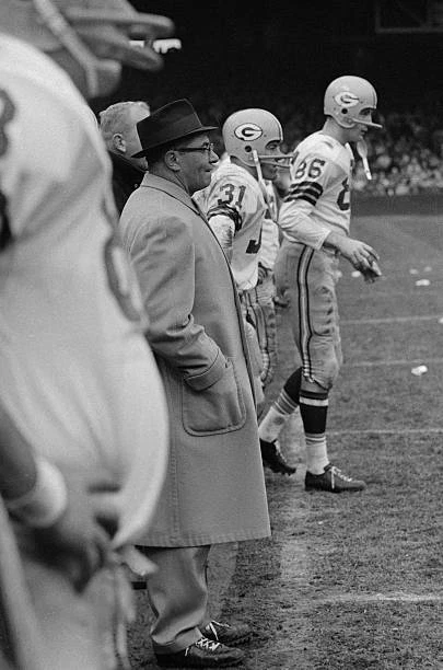 GREEN BAY PACKERS head coach Vince Lombardi glumly watches acti- 1962 ...