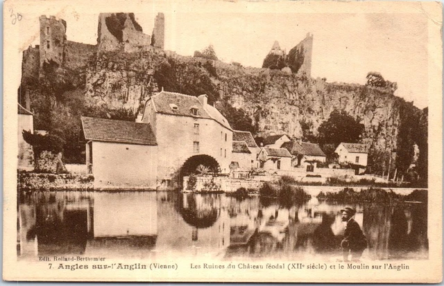 86 ANGLE SUR L'ANGLIN carte postale ancienne [REF 53939] EUR 4,00 ...