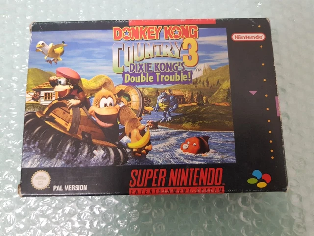 DONKEY KONG COUNTRY 3 Dixie Kong's Double Trouble Neai Vgc Super Nintendo Snes EUR 129,90 ...