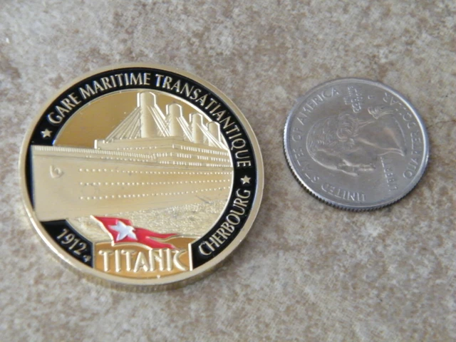 TITANIC SHIP COIN White Star Line RMS Titanic Cruise Ship GP 2" Token ...