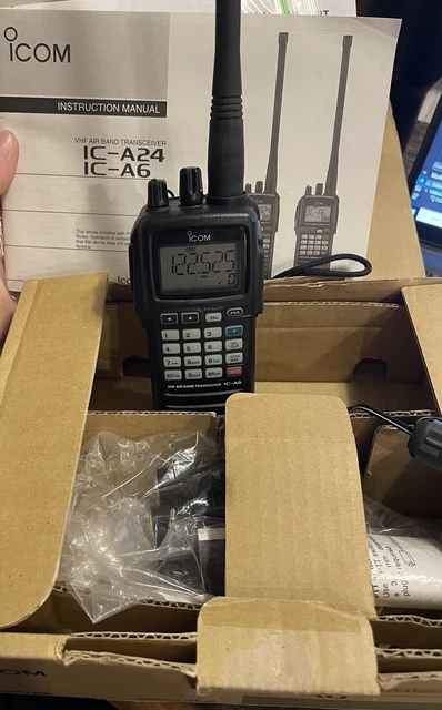 ICOM IC-A6 VHF Air Band Transceiver $150.00 - PicClick
