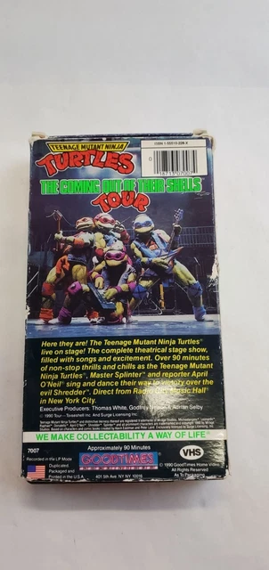 TEENAGE MUTANT NINJA Turtles: The Coming Out Of Their Shells Tour VHS ...