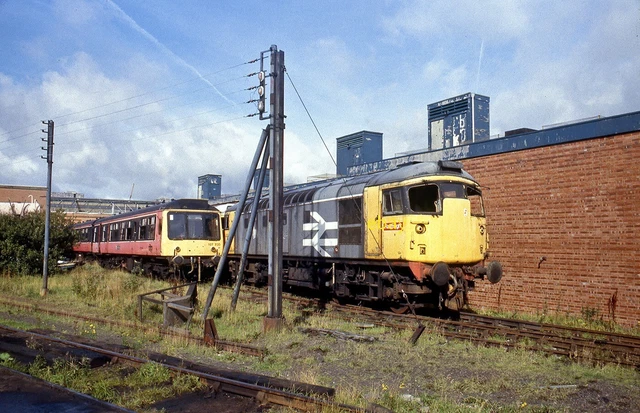 ORIGINAL 35MM SLIDE BR Class 26 no.26031 at Springburn works +rights ...