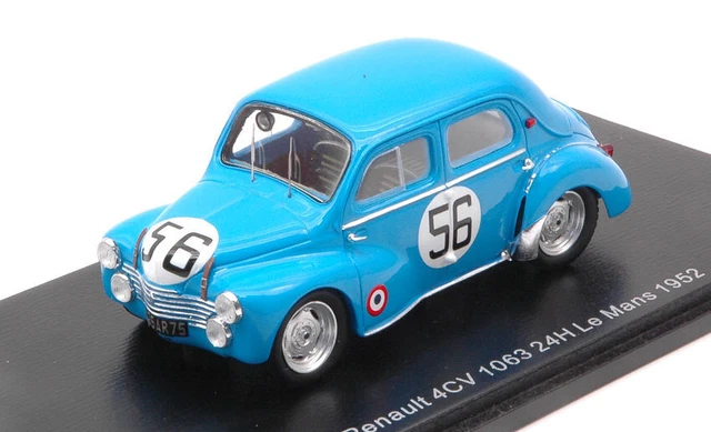 RENAULT 4 CV #56 Lm 1952 J.E.Vernet / J.Pairard 1:43 Model Spark Model ...