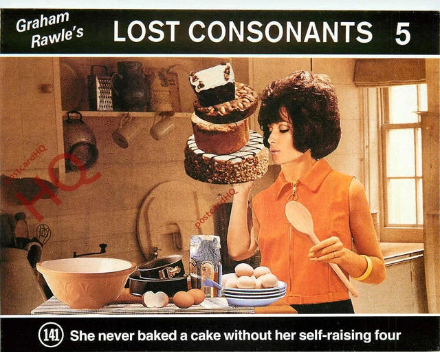 PICTURE POSTCARD::GRAHAM RAWLE'S Lost Consonants 141 (Humour) £2.39 ...