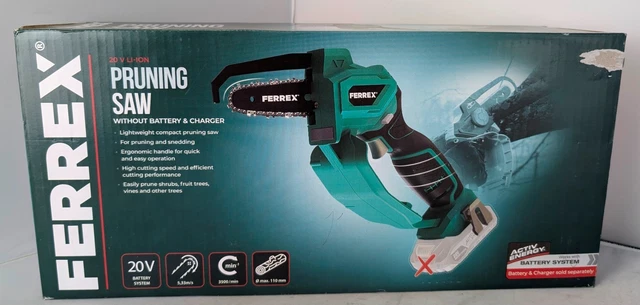 FERREX 20V LI-ION Cordless Pruning Saw - Body Only £39.99 - PicClick UK