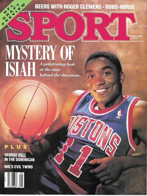 MAY 1988 SPORT Magazine ~ Isiah Thomas Detroit Pistons NBA HOF Indiana ...