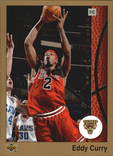 2002-03 UD AUTHENTICS Gold Chicago Bulls carte basketball #10 Eddy ...