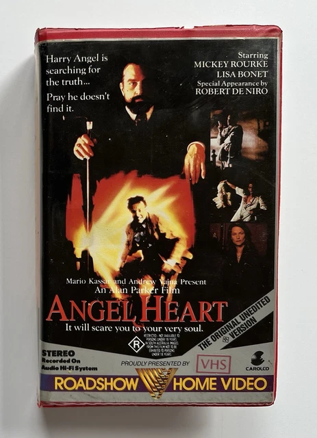 ANGEL HEART - Uncut [VHS] Roadshow Big Box Clamshell Ex-Rental Video ...