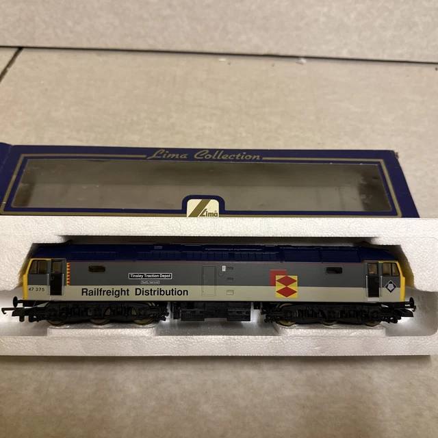 LIMA 00 CLASS 47 Diesel Loco 47375 Railfreight Sector Tinsley Traction ...