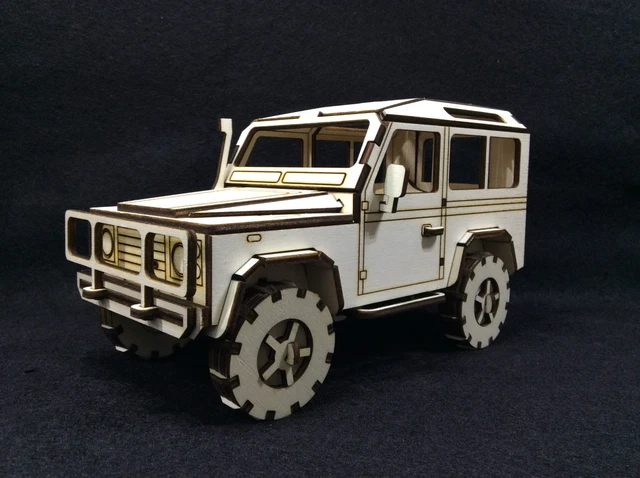 LASER CUT WOODEN Land Rover Short Wheel Base 3D Model/Puzzle Kit £21.99 ...
